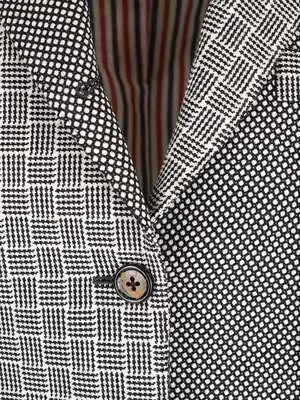 Thom Browne Single Breasted Contrasted Prints Blazer