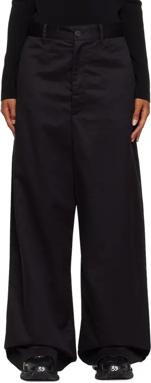 Balenciaga Drop-crotch Wide-leg Trousers