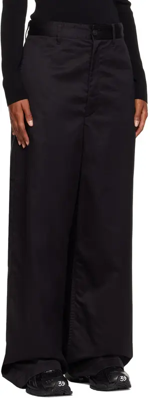 Balenciaga Drop-crotch Wide-leg Trousers