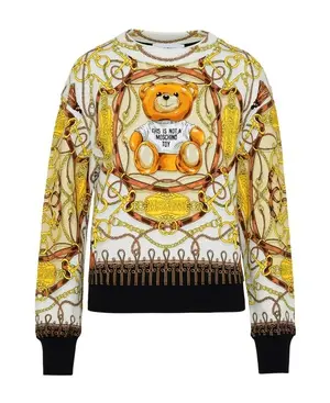 Moschino Teddy Bear Logo Print Sweatshirt - Multicolor