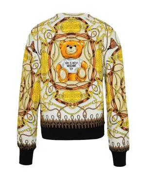 Moschino Teddy Bear Logo Print Sweatshirt