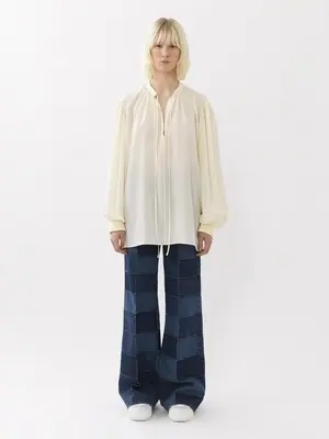 Chloé Lavallière-neck Silk Blouse