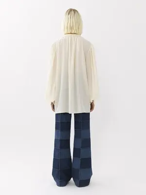 Chloé Lavallière-neck Silk Blouse