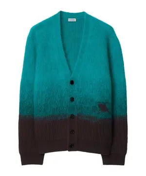 Burberry Equestrian Knight Motif Gradient Effect Cardigan