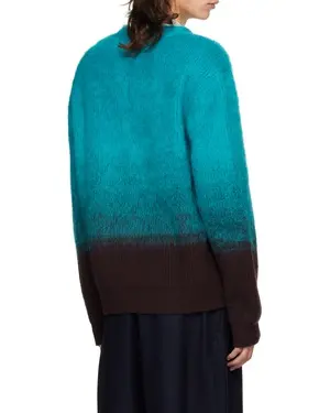 Burberry Equestrian Knight Motif Gradient Effect Cardigan
