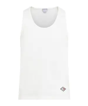 Bottega Veneta Ribbed Sleeveless Tank Top - Chalk