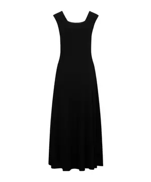 BY MALENE BIRGER Scoop Neck Maxi Dress With Ribbed Detailing