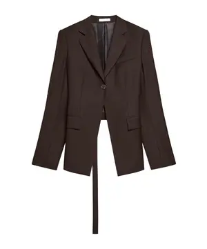 Helmut Lang Single-button Belted Blazer