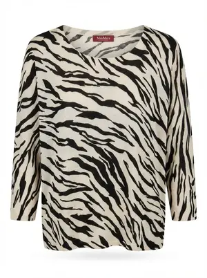 Max Mara Long Sleeve Round Neck Sweater