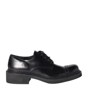 Miu Miu Leather Round-toe Brogues
