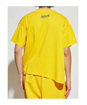 Balenciaga X Scholl Logo Printed Crewneck T-shirt