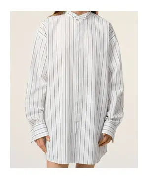 Ami Oversized Striped Shirt