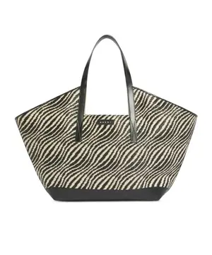 Marni Logo Patch Waves Tote Bag - Multicolor
