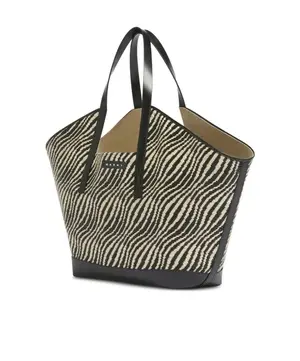 Marni Logo Patch Waves Tote Bag - Multicolor
