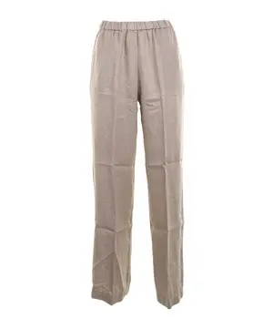 Aspesi Elasticated-waist Straight Leg Pants - Nude