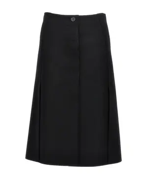 LANVIN Back-slit A-line Skirt