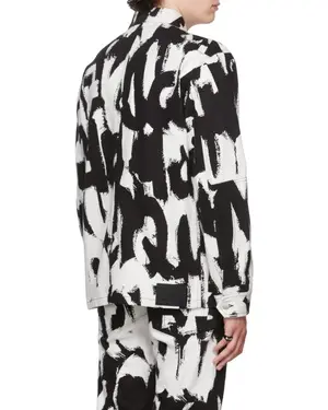 Alexander McQueen Printed Denim Jacket