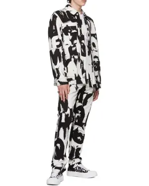 Alexander McQueen Printed Denim Jacket