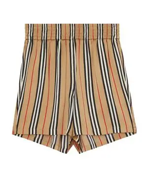 Burberry Icon Stripe Shorts - Nude