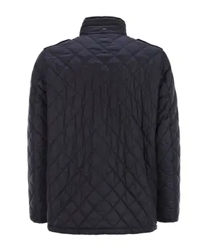 Herno Diamond Quilted Cotton Jacket With High Collar