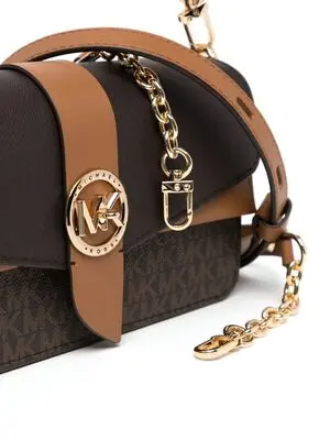 Michael Kors Monogram Print Shoulder Bag