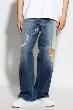 Dsquared2 Medium Washed Distressed Cool Guy Jeans - Blue