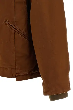 Sacai X Carhartt Logo Patch Zip-up Jacket