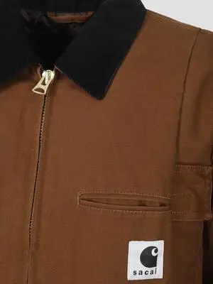 Sacai X Carhartt Logo Patch Zip-up Jacket