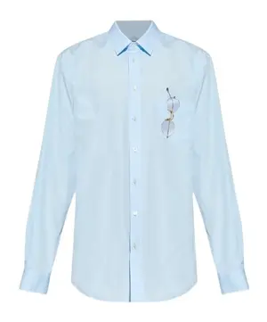 Moschino Long-sleeved Collared Shirt
