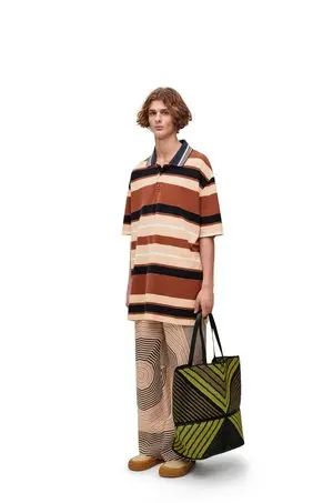 Loewe Oversized Fit Polo In Cotton And Linen