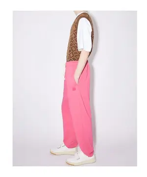 Acne Studios Drawstring-waist Cotton Track Trousers - Pink