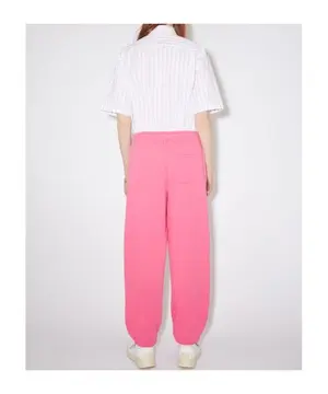 Acne Studios Drawstring-waist Cotton Track Trousers - Pink