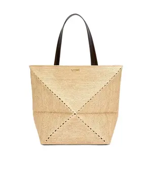 Loewe Raffia Tote Bag - Nude