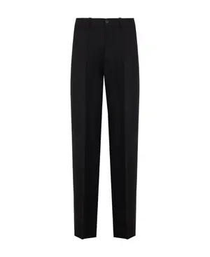 Balenciaga Twill Oversized Pants - Black