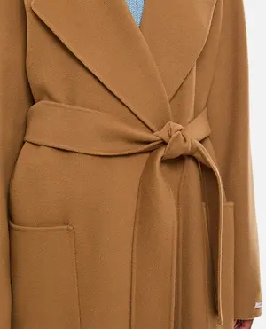 Sportmax Long Sleeved Coat With Belt