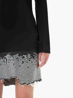 J.W.ANDERSON Jw Anderson Distressed Glitter Hem Dress