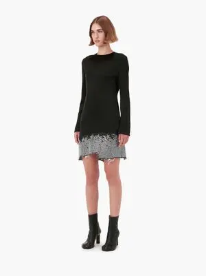 J.W.ANDERSON Jw Anderson Distressed Glitter Hem Dress