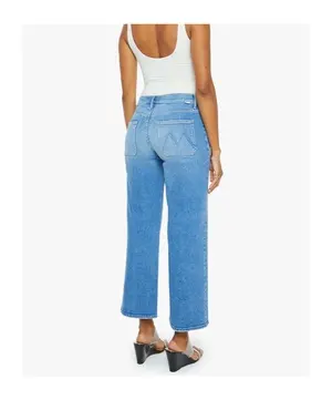 MOTHER Cropped Flared Jeans