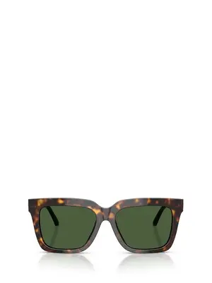 Versace Square Frame Medusa Detail Sunglasses - Green