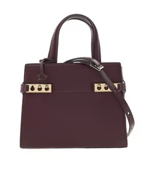 Delvaux Logo Shoulder Bag - Red