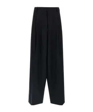 Fabiana Filippi Embellished Waist Wide Leg Trousers - Blue