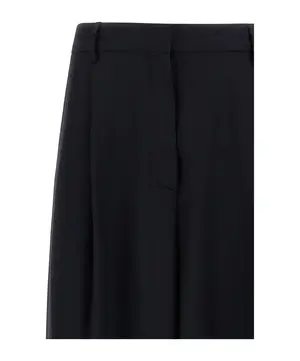 Fabiana Filippi Embellished Waist Wide Leg Trousers - Blue