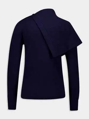 Rabanne Oversized Turtleneck Jumper With Decorative Buttons - Black