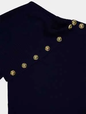 Rabanne Oversized Turtleneck Jumper With Decorative Buttons