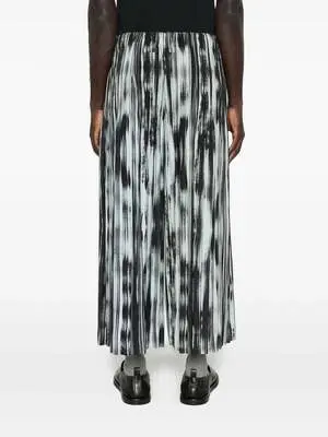 Issey Miyake Pleated Striped Trousers