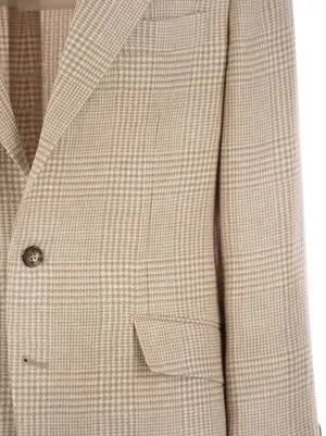 Brunello Cucinelli Single-breasted Checked Blazer - C2274