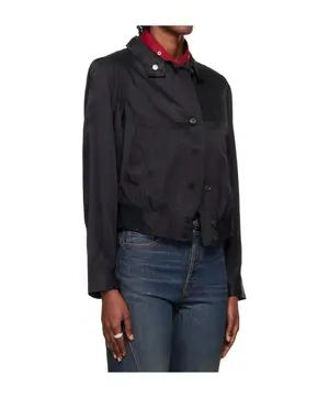 Our Legacy Stand Collar Twill Bomber Jacket