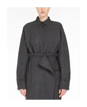 Max Mara Abadan Felted-finish Shirt Jacket