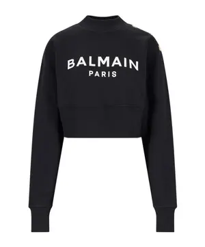 Balmain Button Detailed Sweatshirts Hoodies For Women