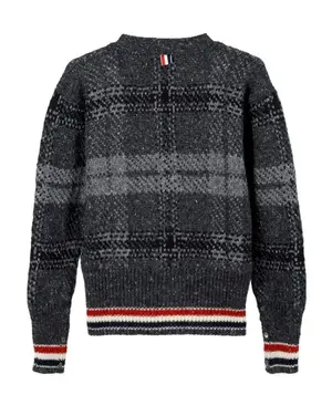 Thom Browne Plaid Knit Cardigan